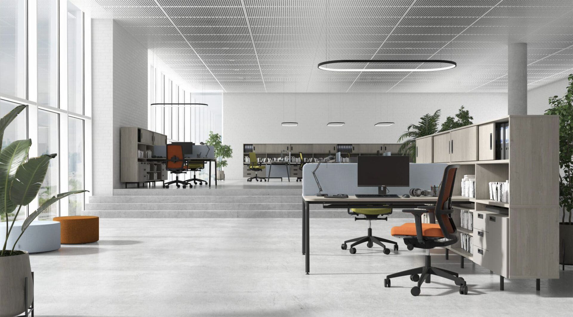 ROUND Desk System - Malta Office Desks - BSL Lifestyles